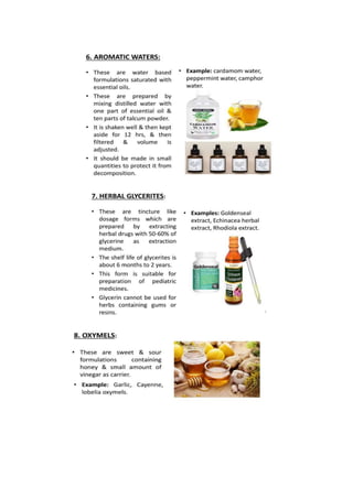 Herbal excipients and herbal formulations | DOCX