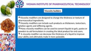 Role of Herbal Excipients and thier advantages | PPT