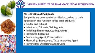 Role of Herbal Excipients and thier advantages | PPT