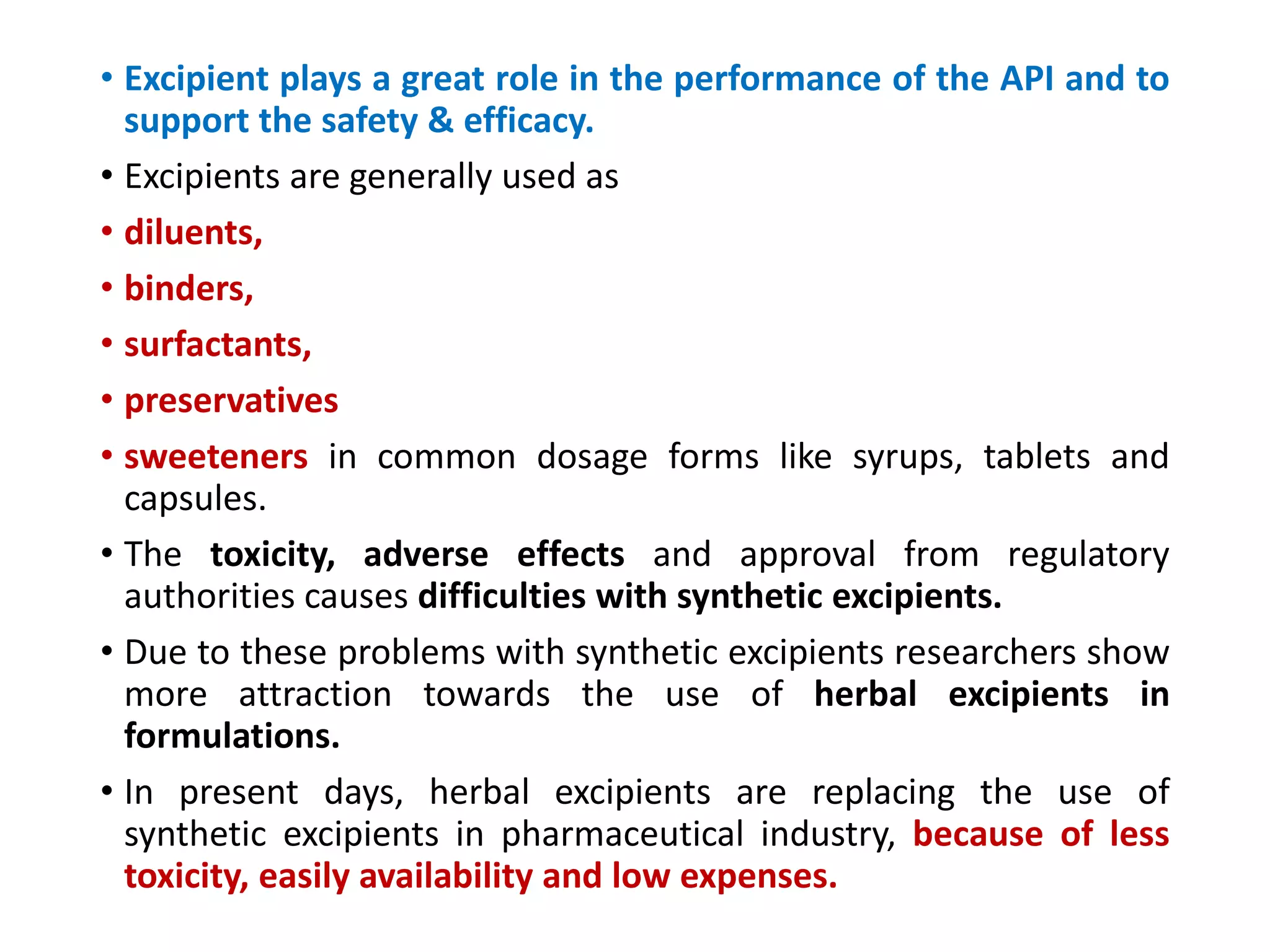 HERBAL EXCIPIENTS & Colorants.pptx