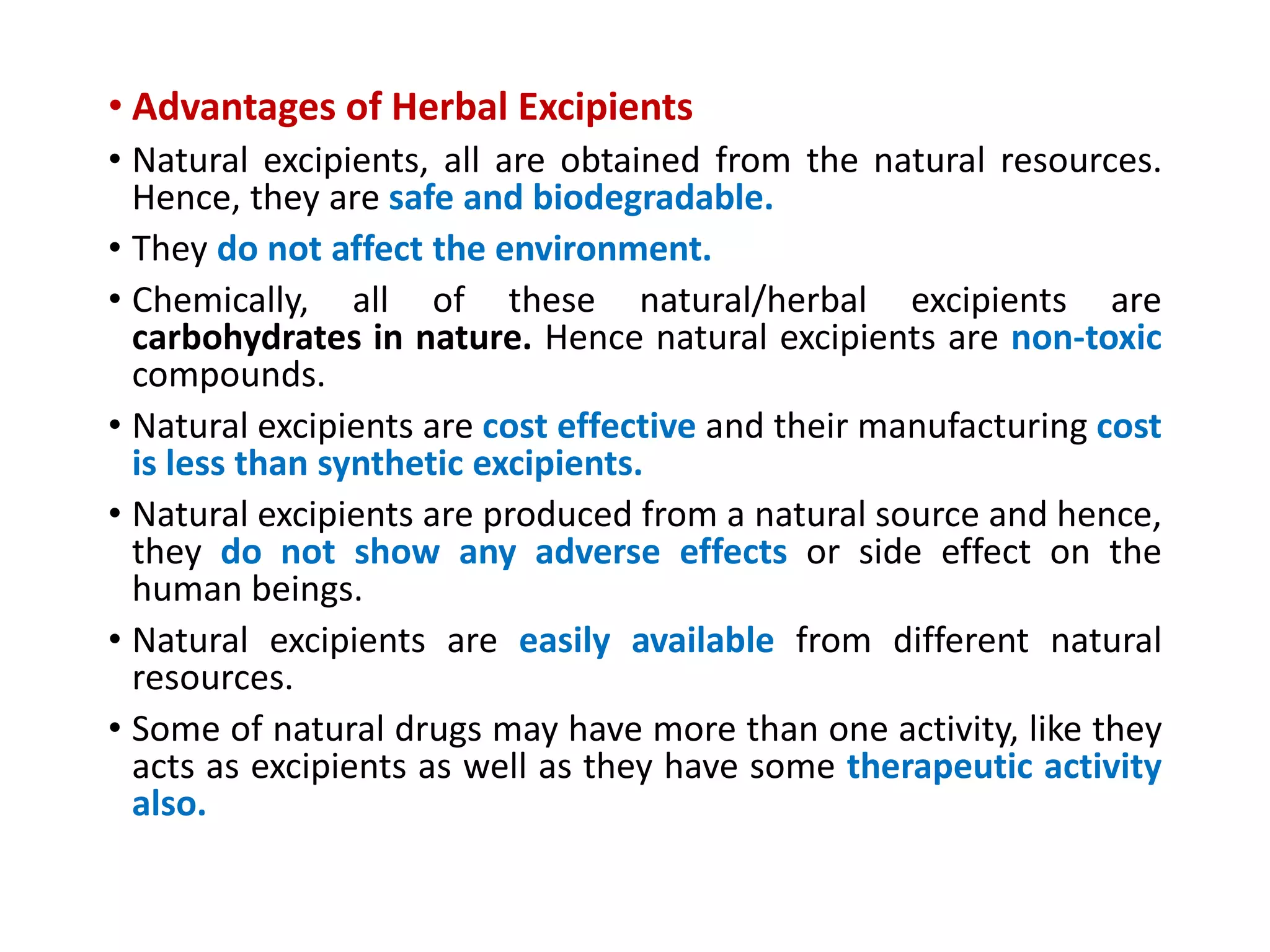 HERBAL EXCIPIENTS & Colorants.pptx