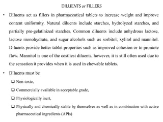 Herbal excipients in Herbal Drug Technology | PPTX