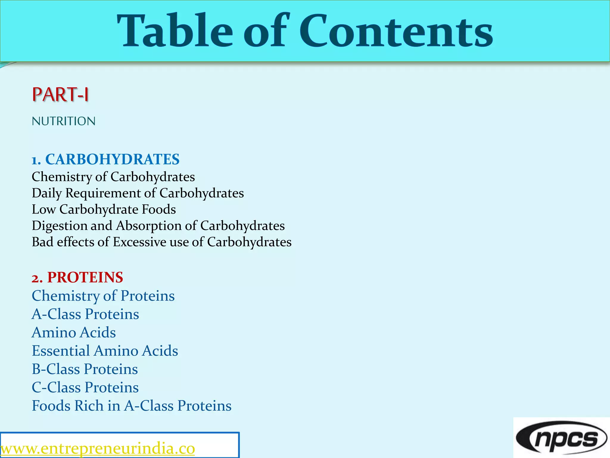Herbal Foods and its Medicinal Values (CARBOHYDRATES, PROTEINS, FATS ...