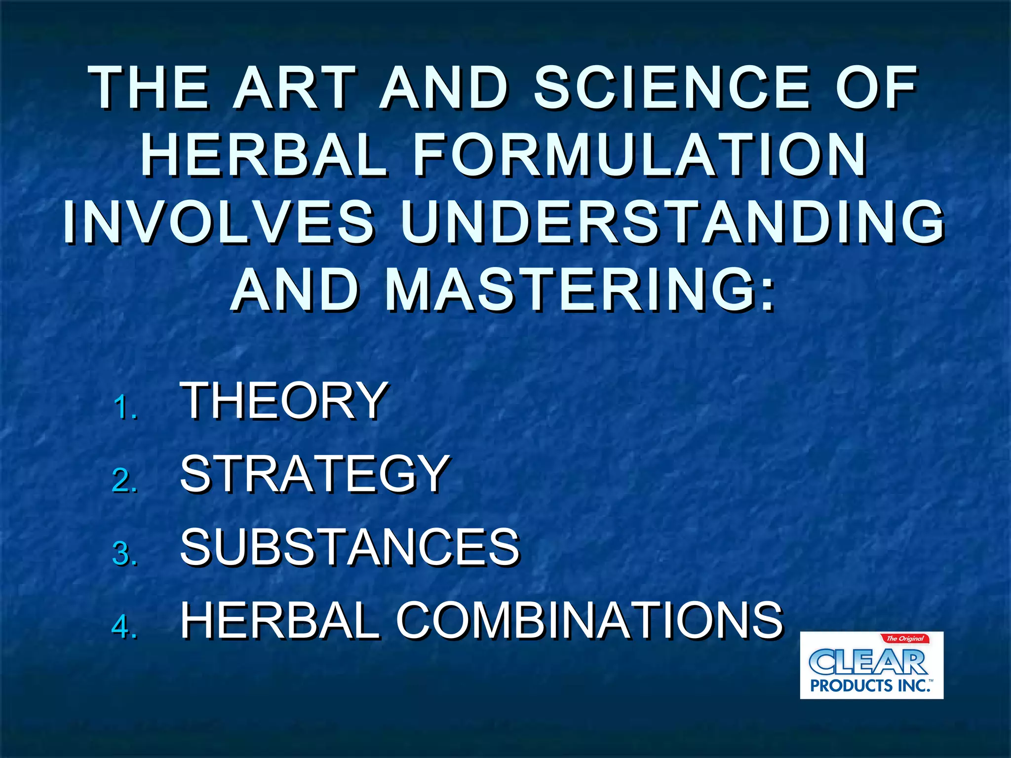 Herbal formulas power point | PPT