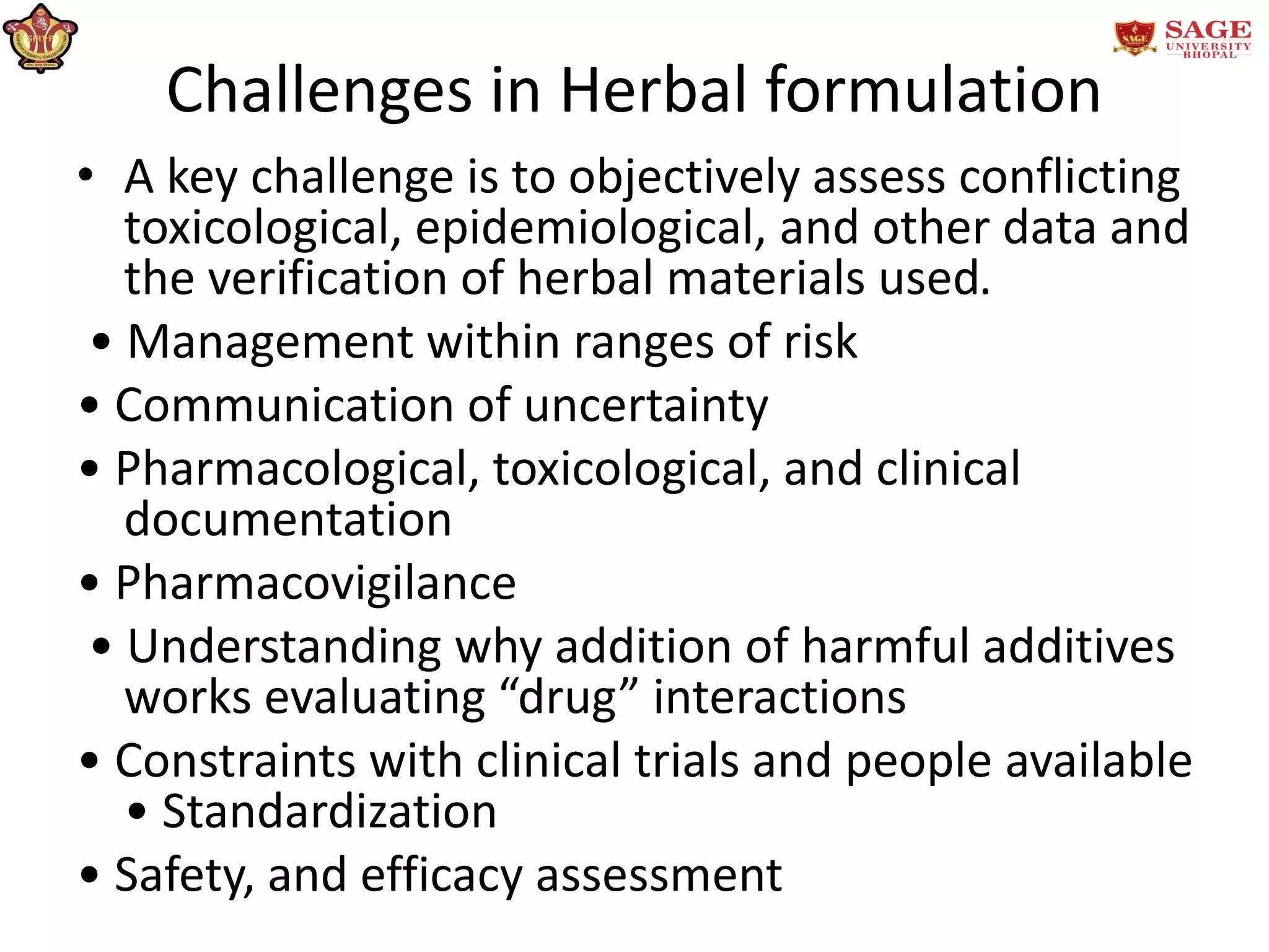 HERBAL FORMULATION SLIDESHARE | PDF