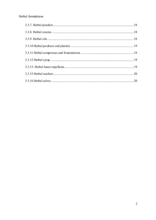 Herbal formulation chapter | PDF