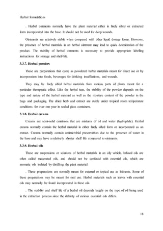 Herbal formulation chapter | DOCX