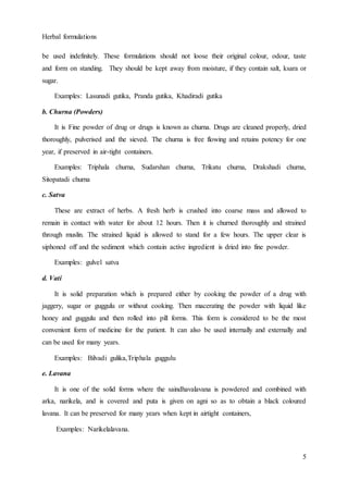 Herbal formulation chapter | DOCX