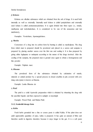 Herbal formulation chapter | DOCX