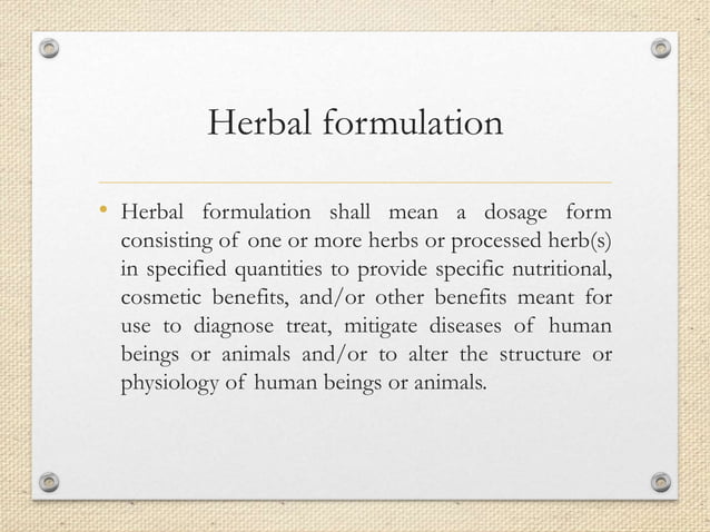 Herbal formulations | PPTX | Herbs and Supplements | Alternative Medicine