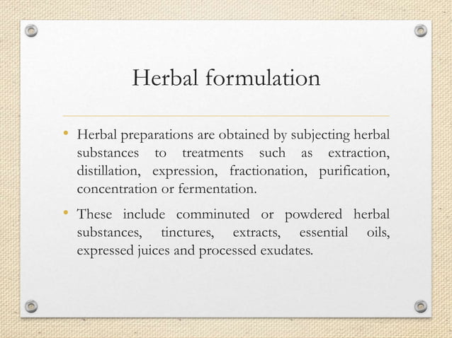 Herbal formulations | PPTX | Herbs and Supplements | Alternative Medicine