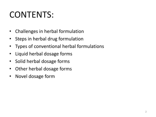 Herbal formulations | PPTX