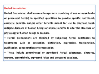 Herbal formulations | PPTX