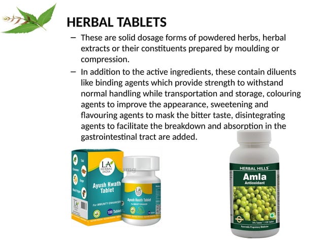 herbal formulations and its significance | PPTX