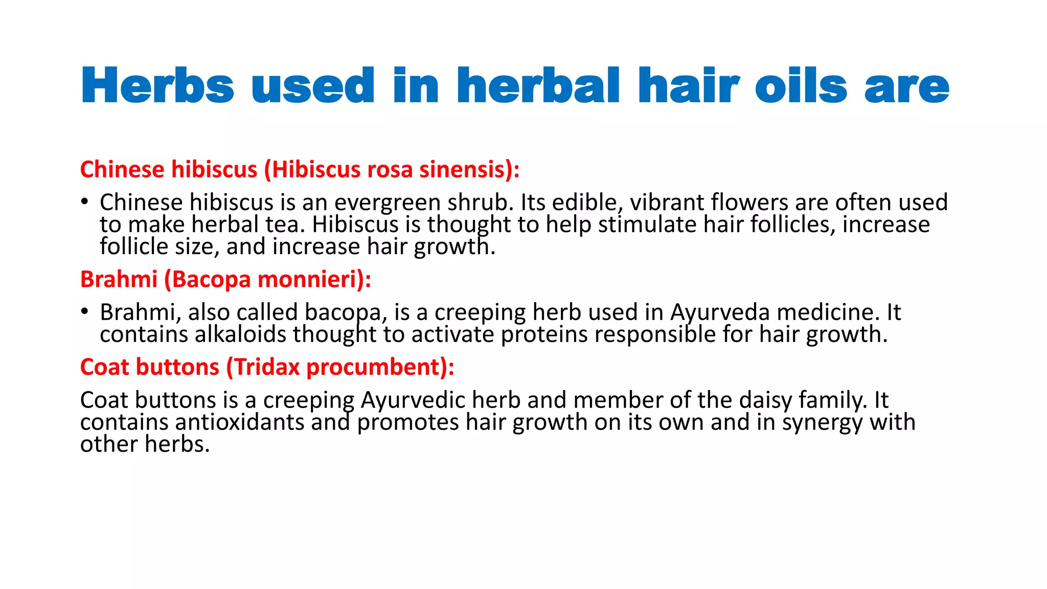 Herbal hair oil( herbal cosmetics), pharmacognosy | PPTX
