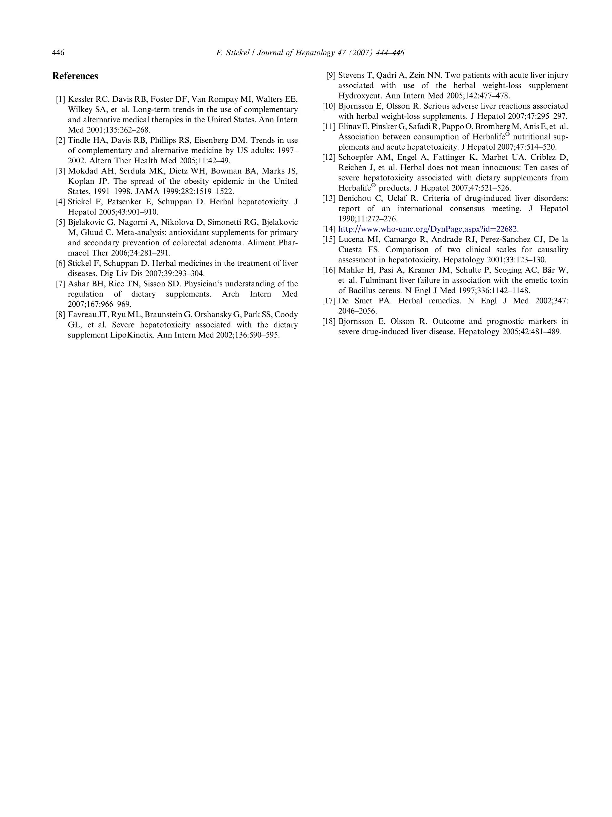 Slimming at all costs: Herbalife induced liver injury | PDF