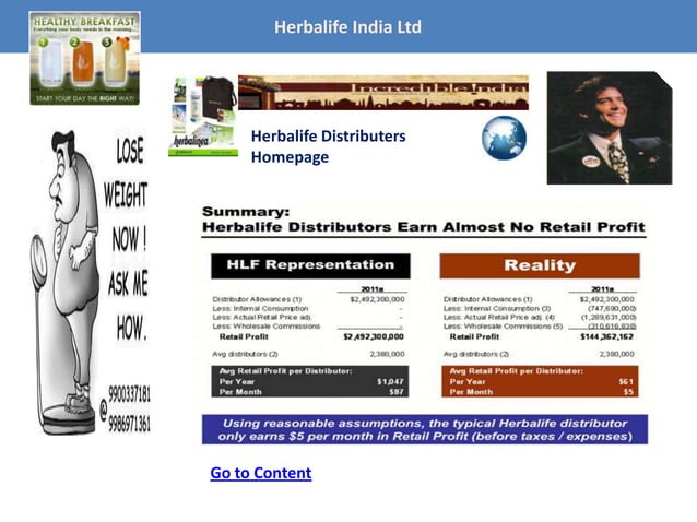 Herbalife distributer homepage app | PPTX