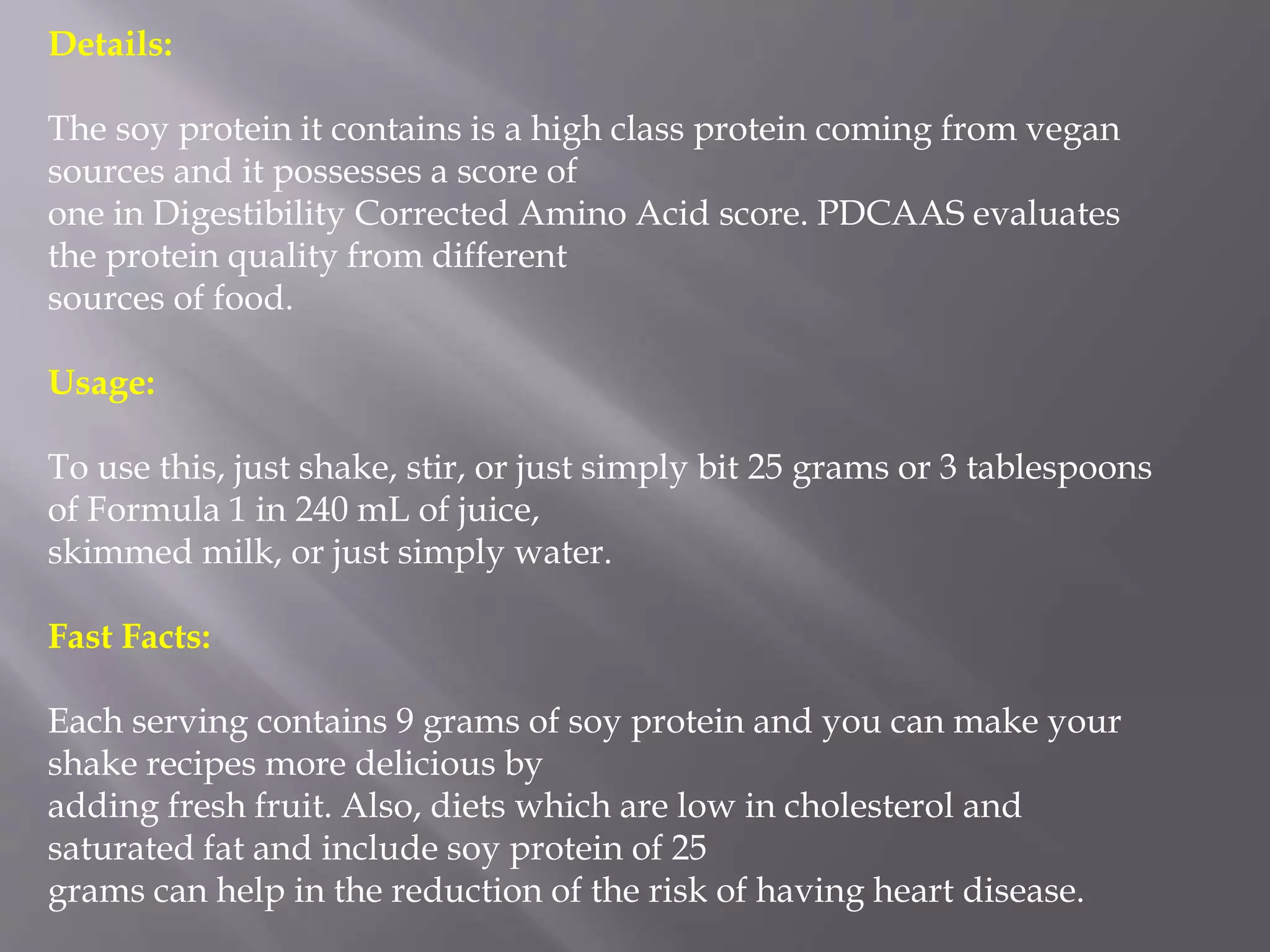 Herbalife formula 1-nutritional- shake-mix. | PPTX