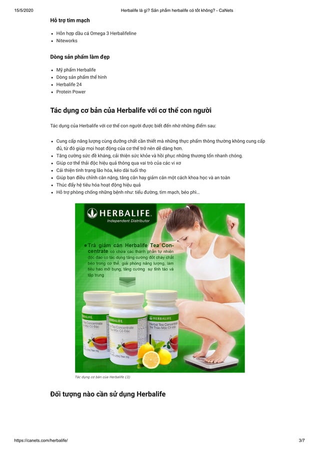 Herbalife la gi | PDF