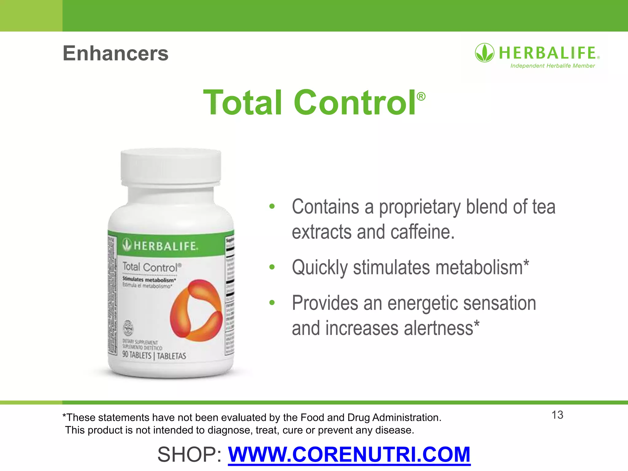 Herbalife Product Presentation - www.corenutri.com
