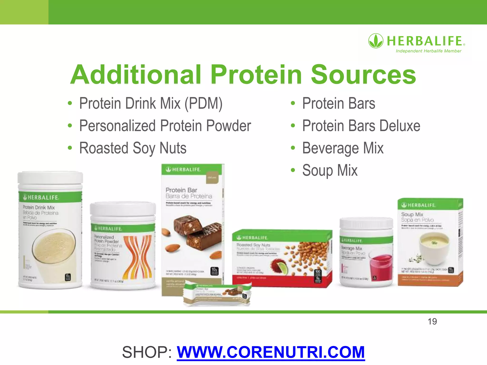 Herbalife Product Presentation - www.corenutri.com