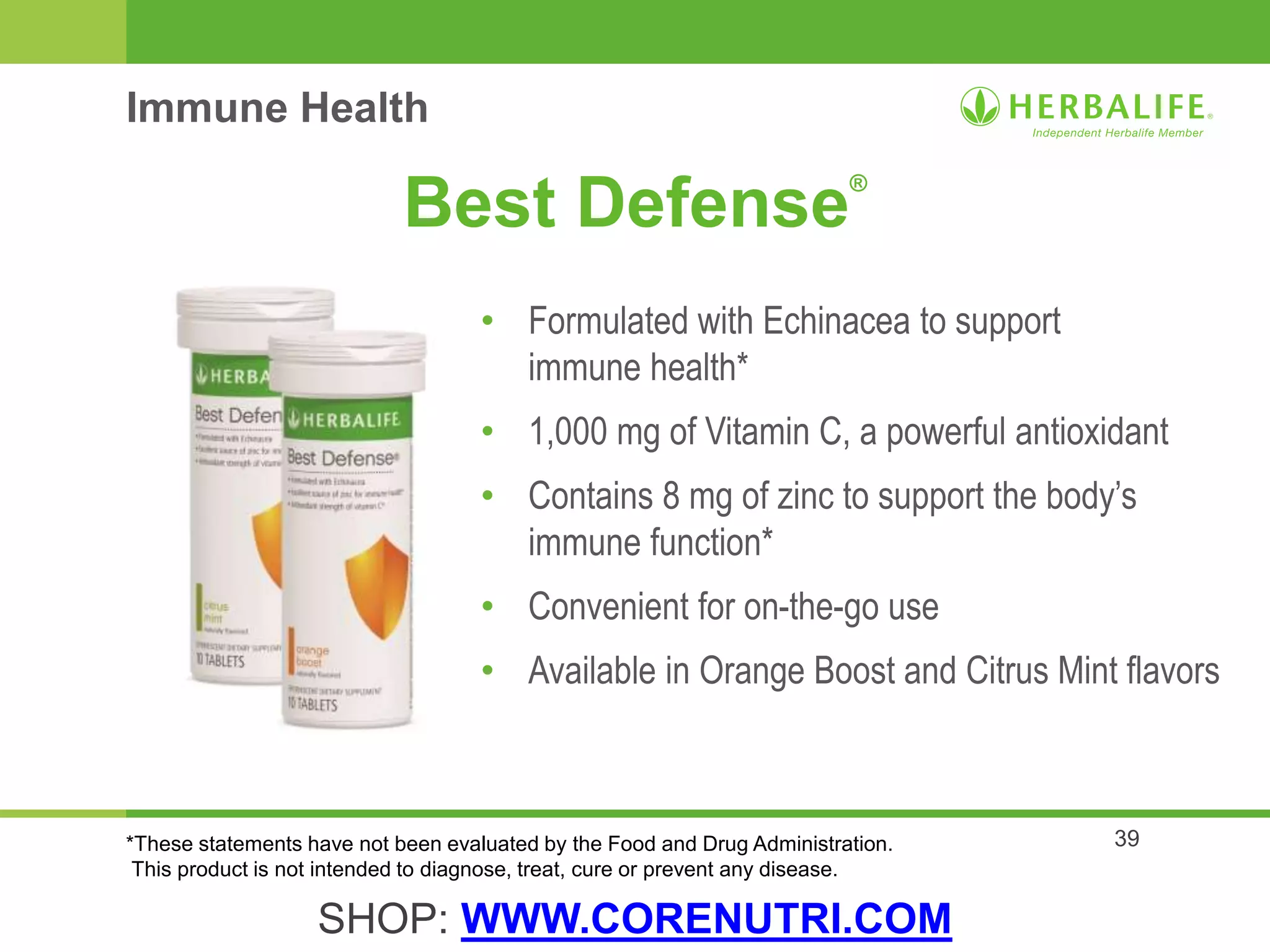 Herbalife Product Presentation - www.corenutri.com