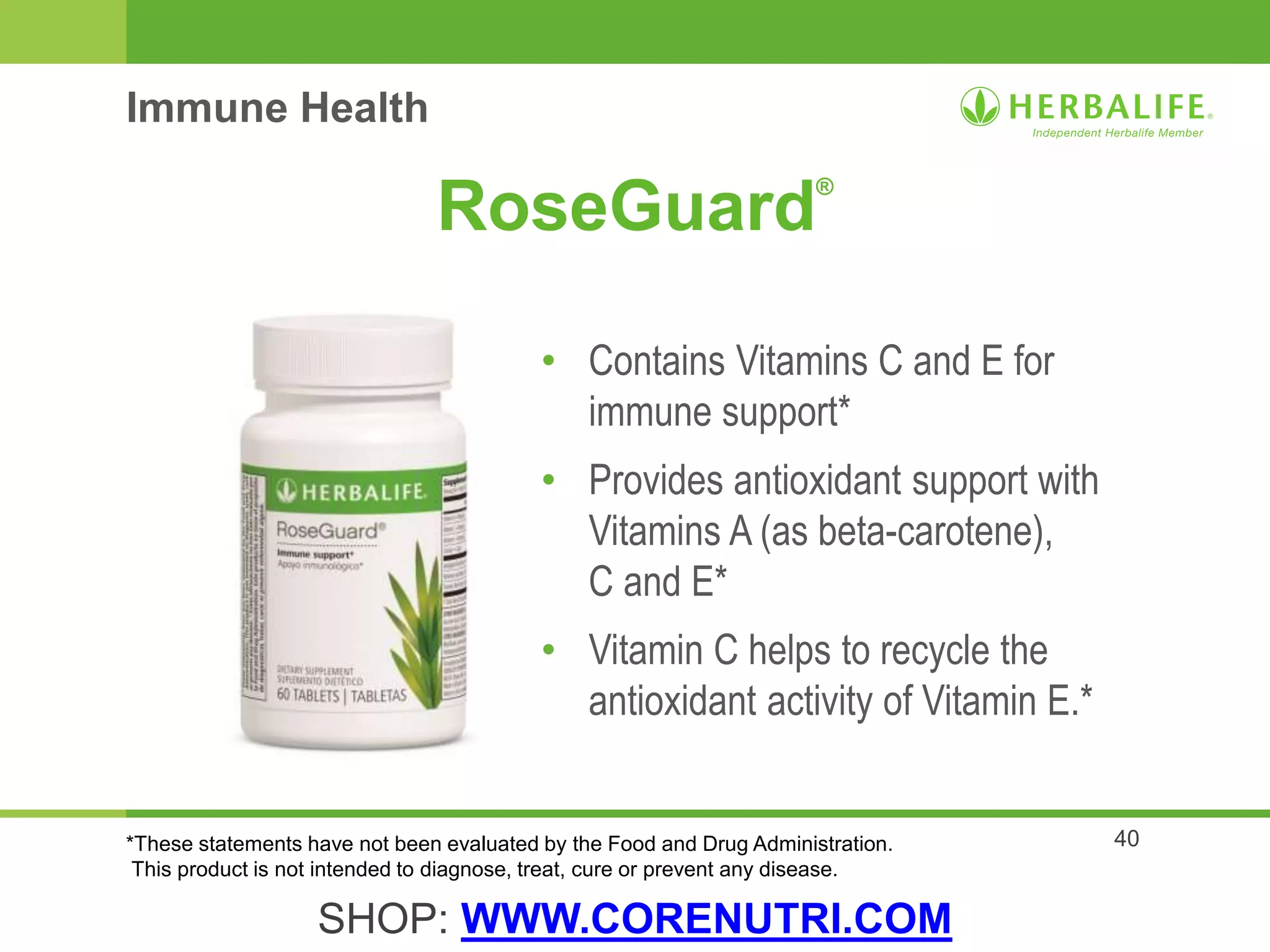 Herbalife Product Presentation - www.corenutri.com