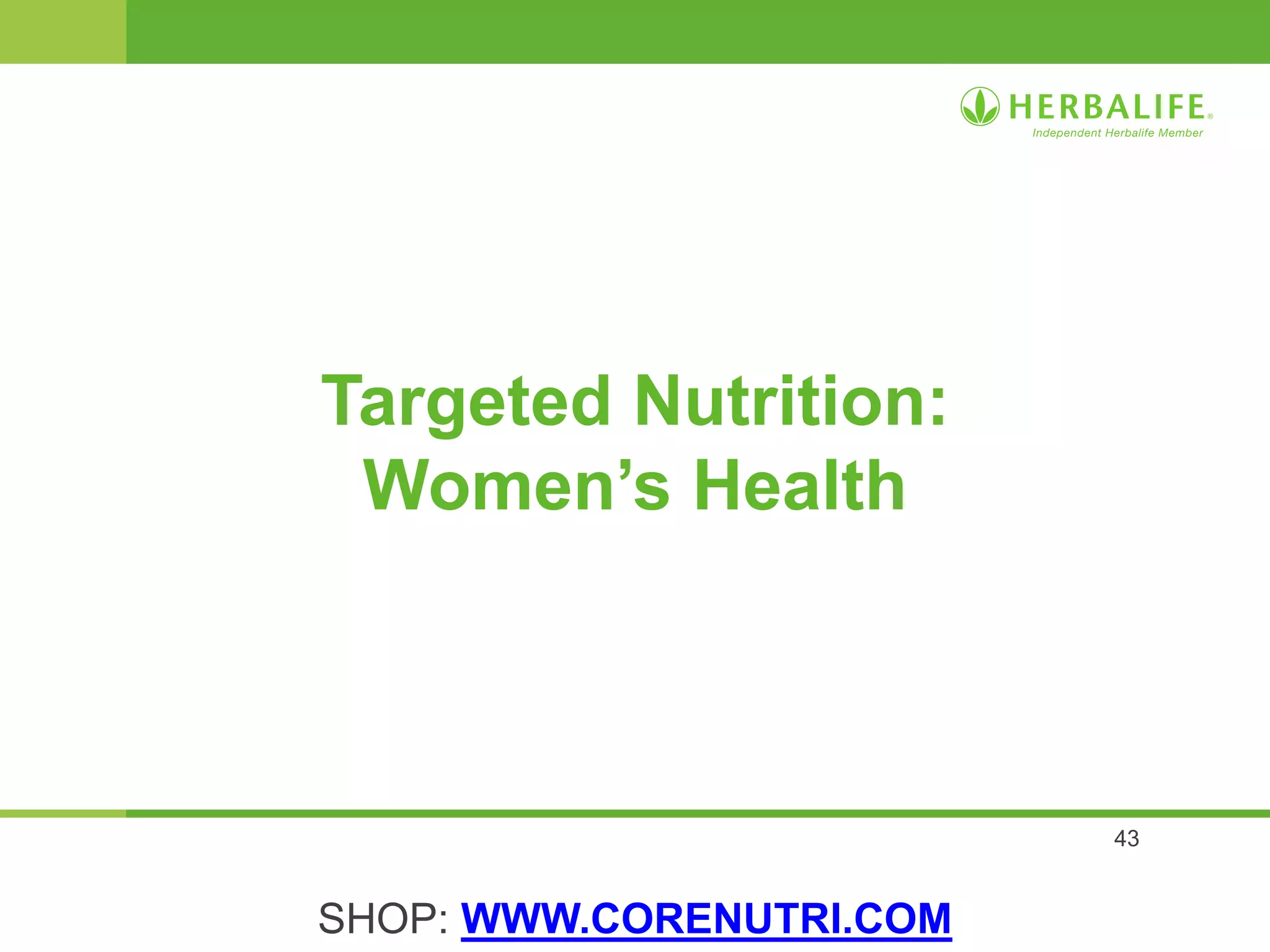 Herbalife Product Presentation - www.corenutri.com