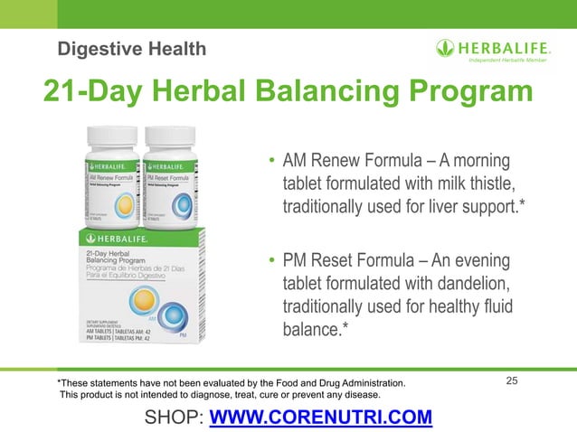 Herbalife Product Presentation - www.corenutri.com | Herbs and Supplements | Alternative Medicine