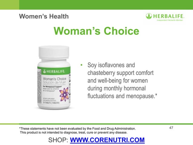 Herbalife Product Presentation - www.corenutri.com | Herbs and Supplements | Alternative Medicine