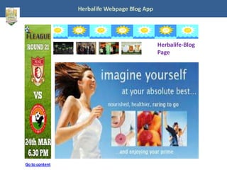 Herbalife webpage | PPTX