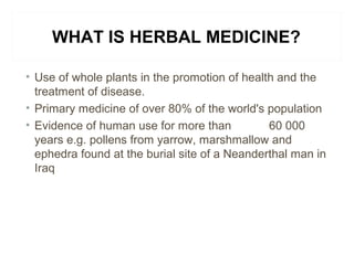 Herbal medicine | PPT