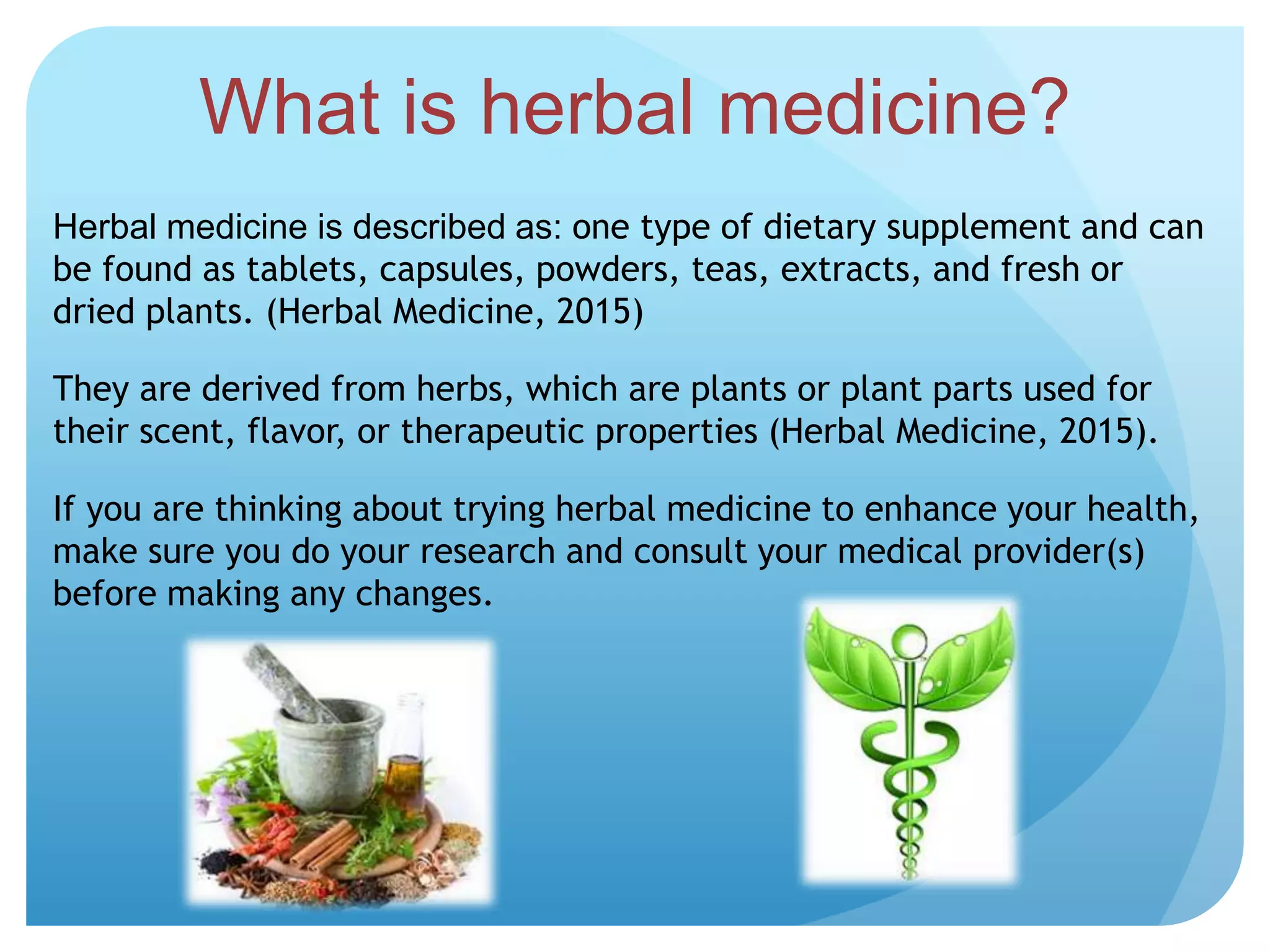 Herbal medicine | PPTX