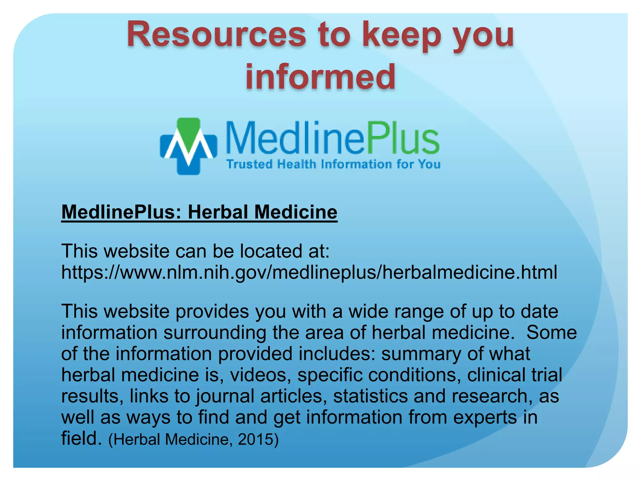 Herbal medicine | PPTX