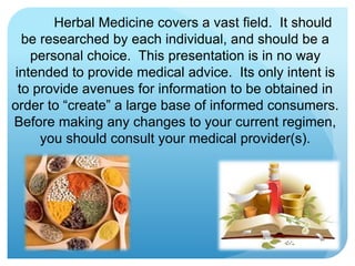 Herbal medicine | PPTX