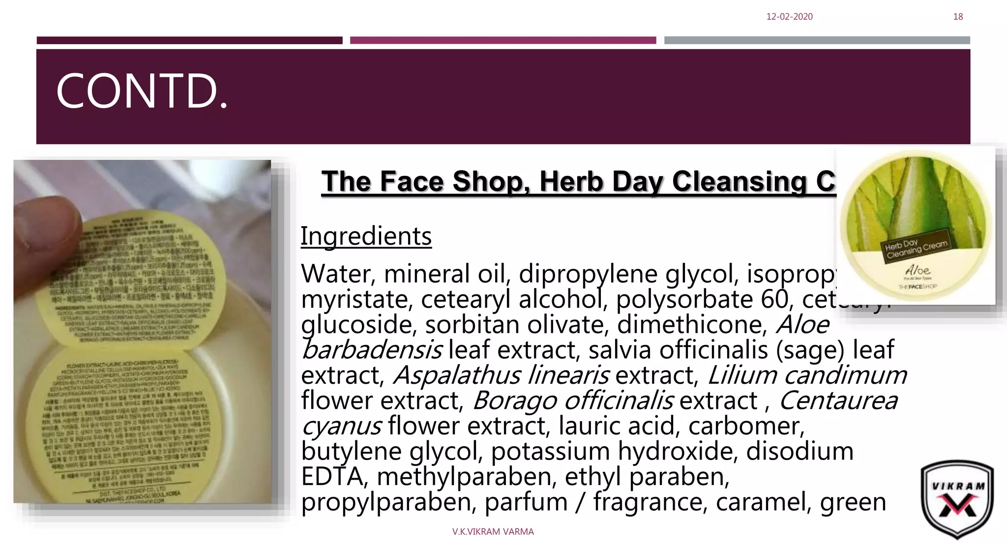 HERBAL or NATURAL COSMETICS | PPTX