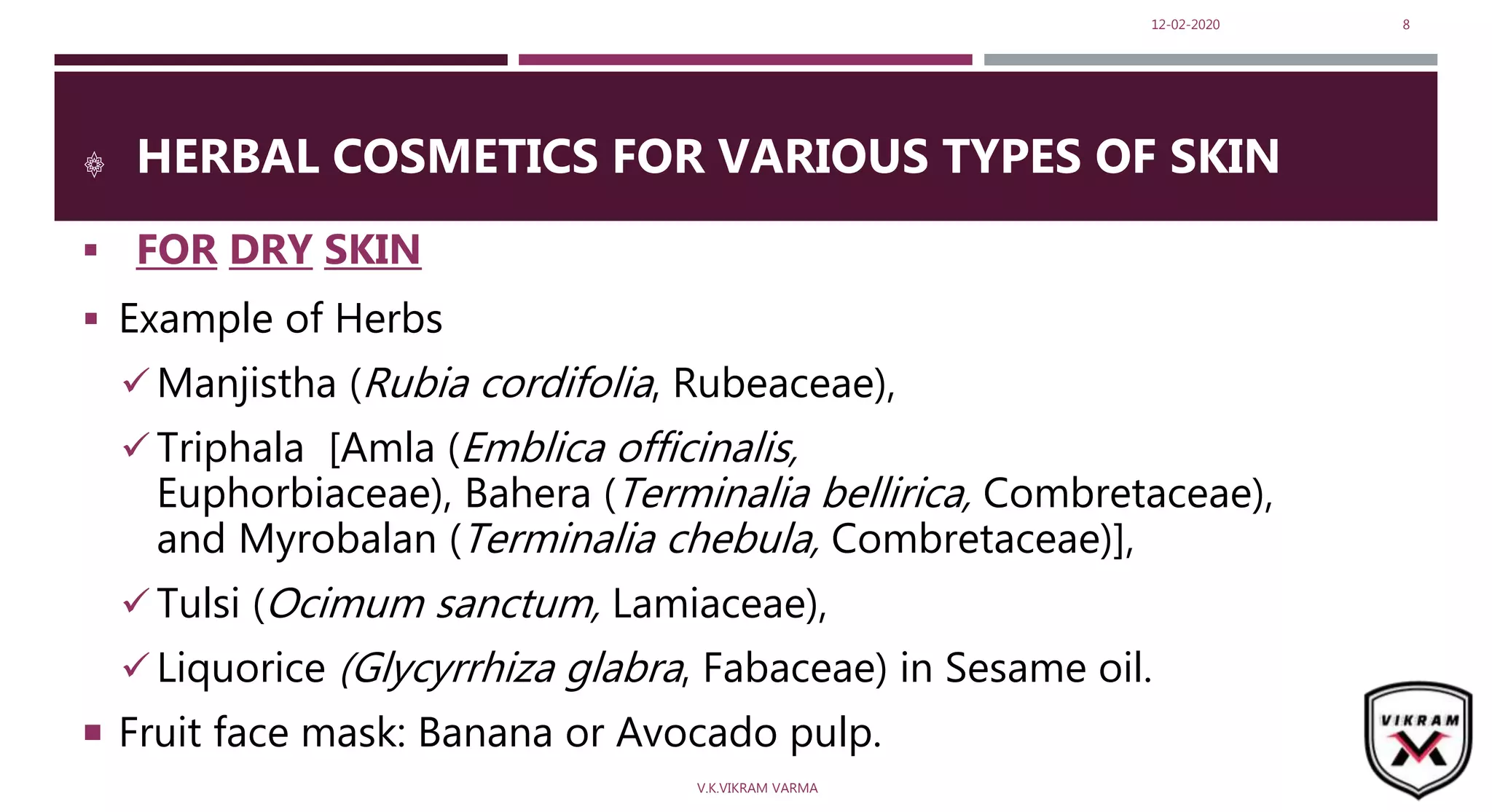 HERBAL or NATURAL COSMETICS | PPTX