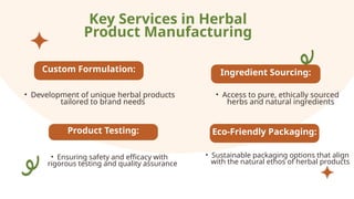 herbal product manufacturing - Shreenaina | PPTX
