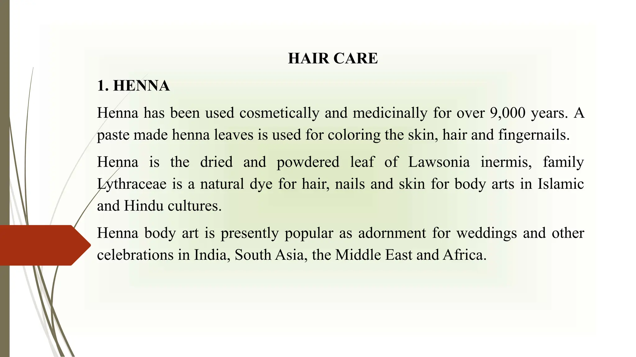 Herbals in Hair.pptx neem,amla used for hair care products | PPTX