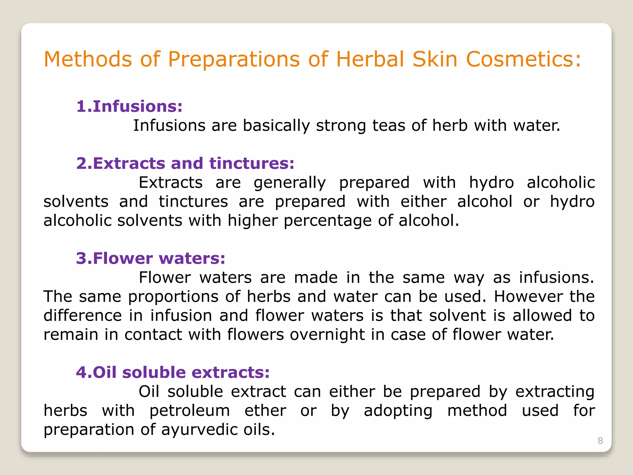 Herbal skin cosmetics | PPTX