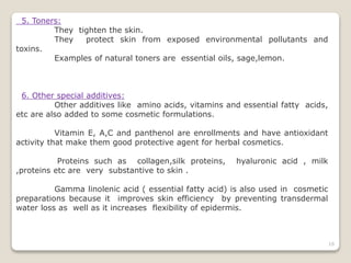 Herbal skin cosmetics | PPTX