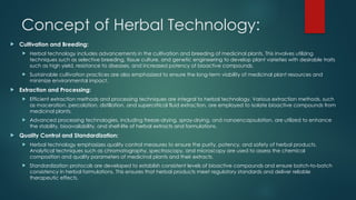 Herbal Technology.pptx- Botany Theory Paper MSC | PPTX
