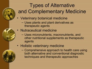 Herbal therapy in veterinary Medicine | PPT