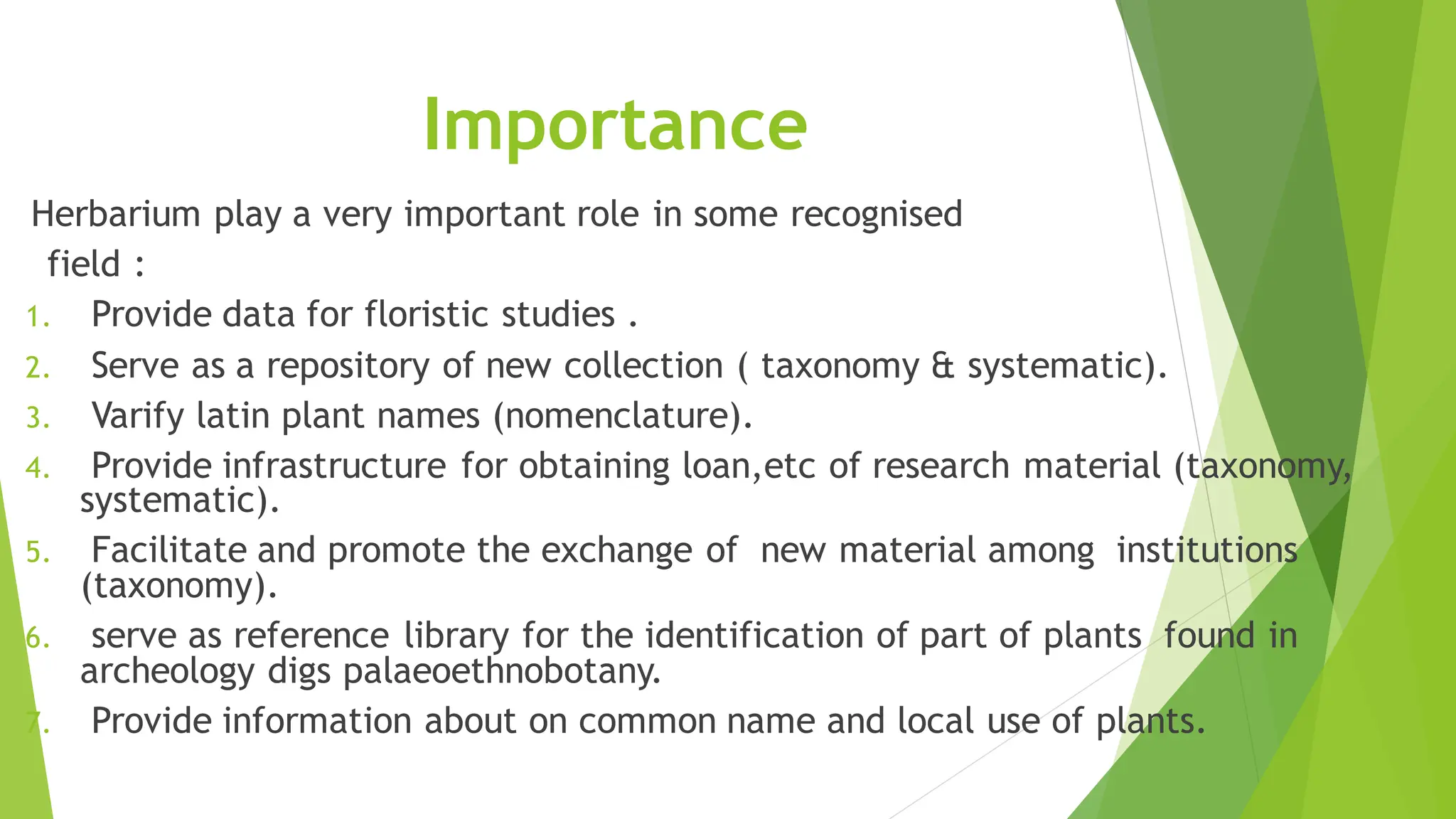 Plant Taxonomy, Herbarium tools and techaniques | PPT