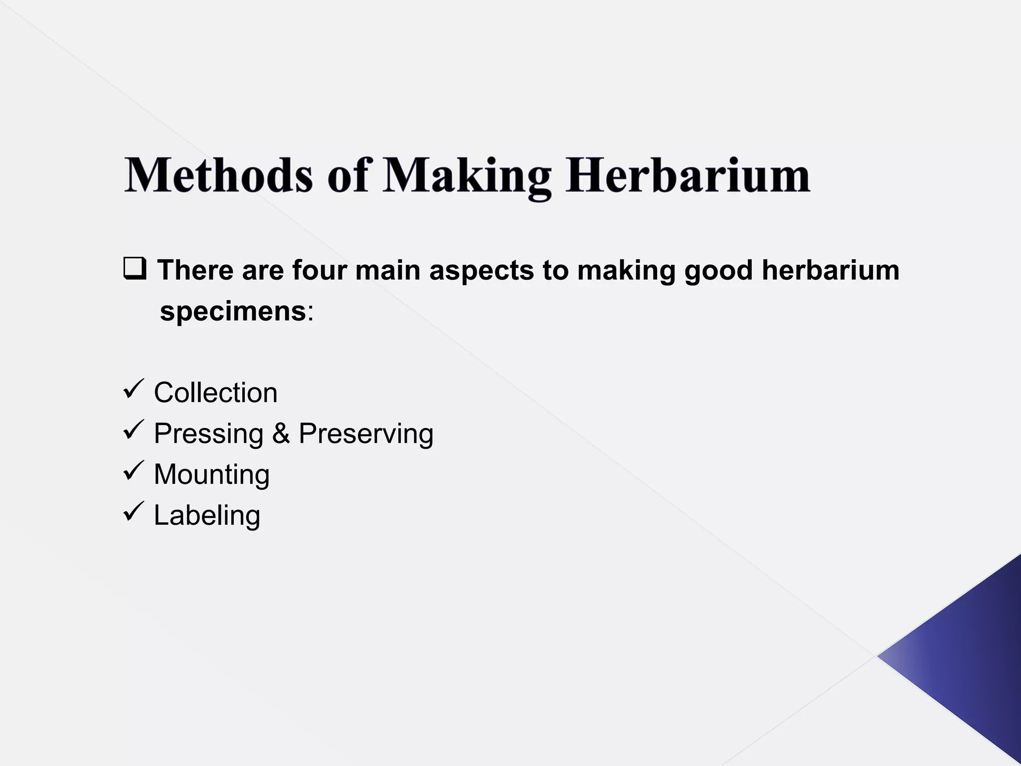Herbarium and plant collection | PPTX