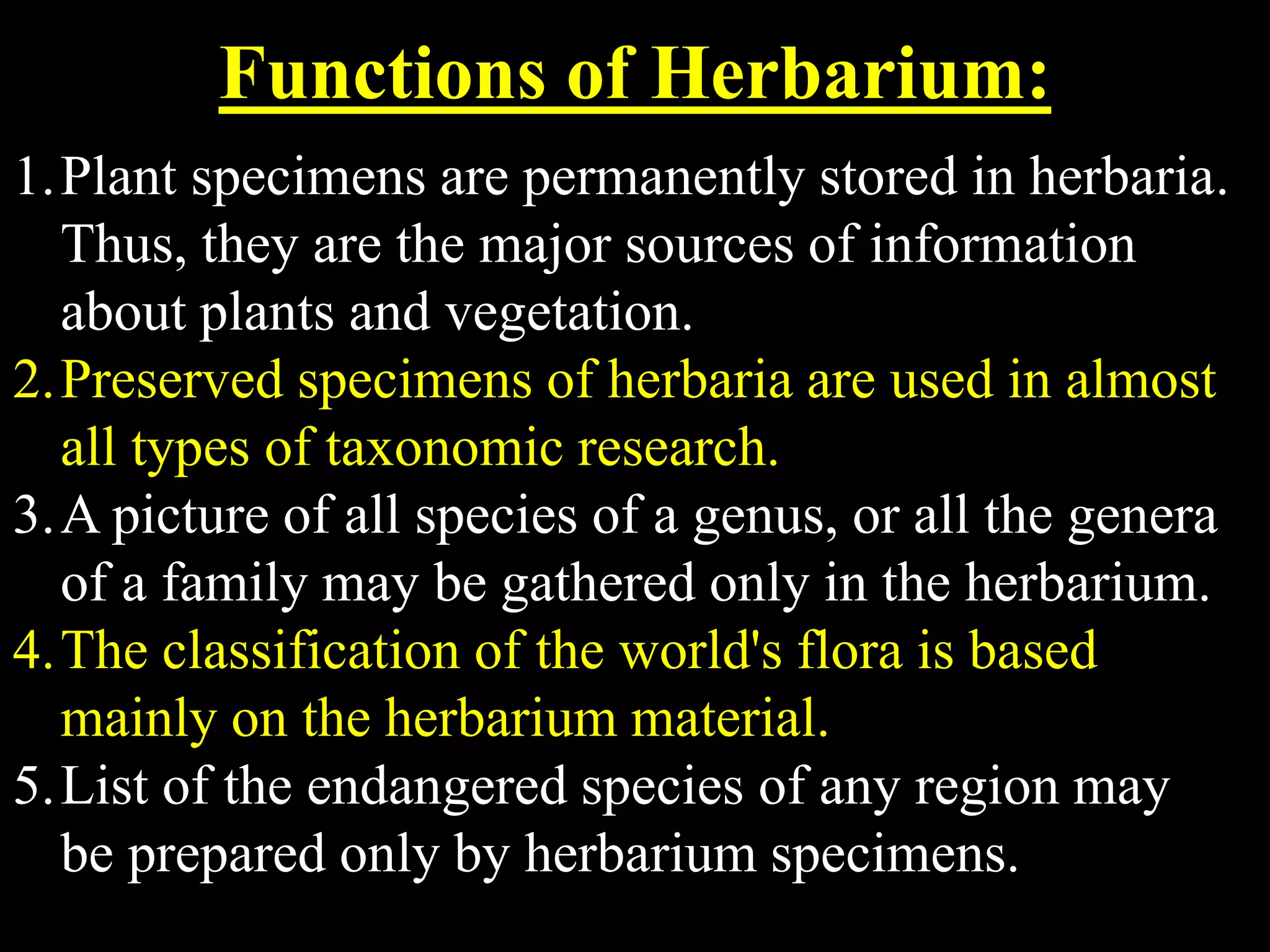 Herbarium Techniques | PPTX