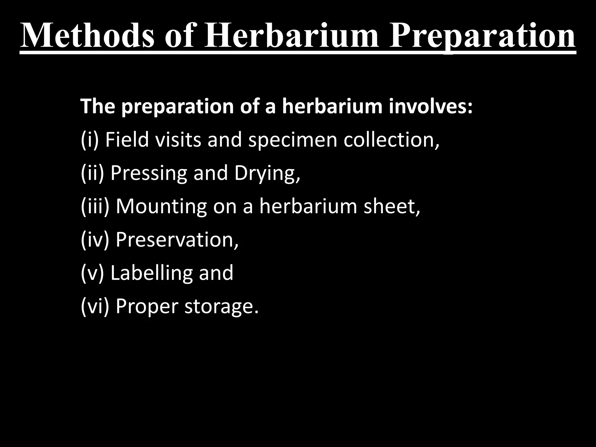 Herbarium Techniques | PPTX