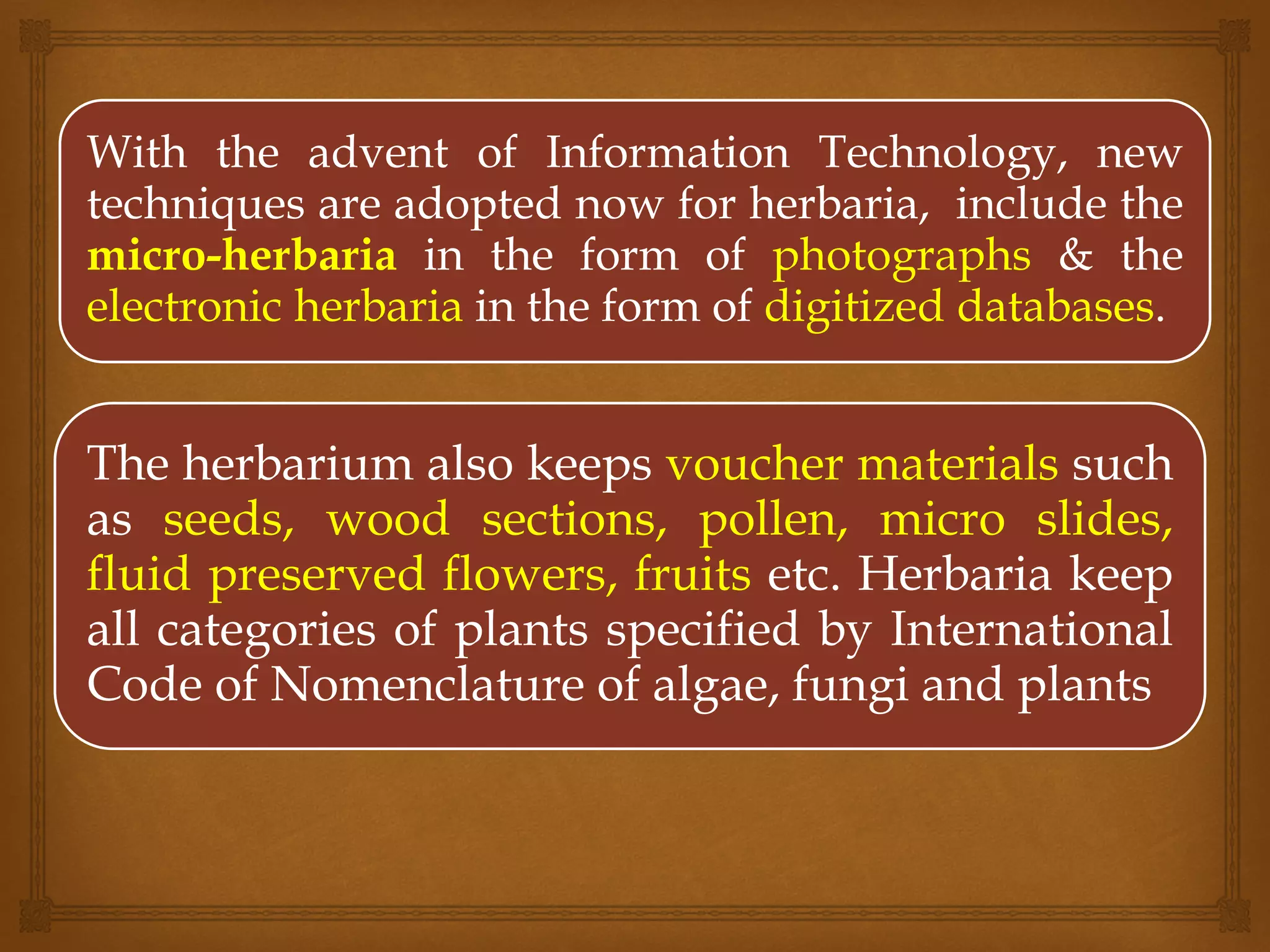 Herbarium, Uses , Functions & Importance.pdf