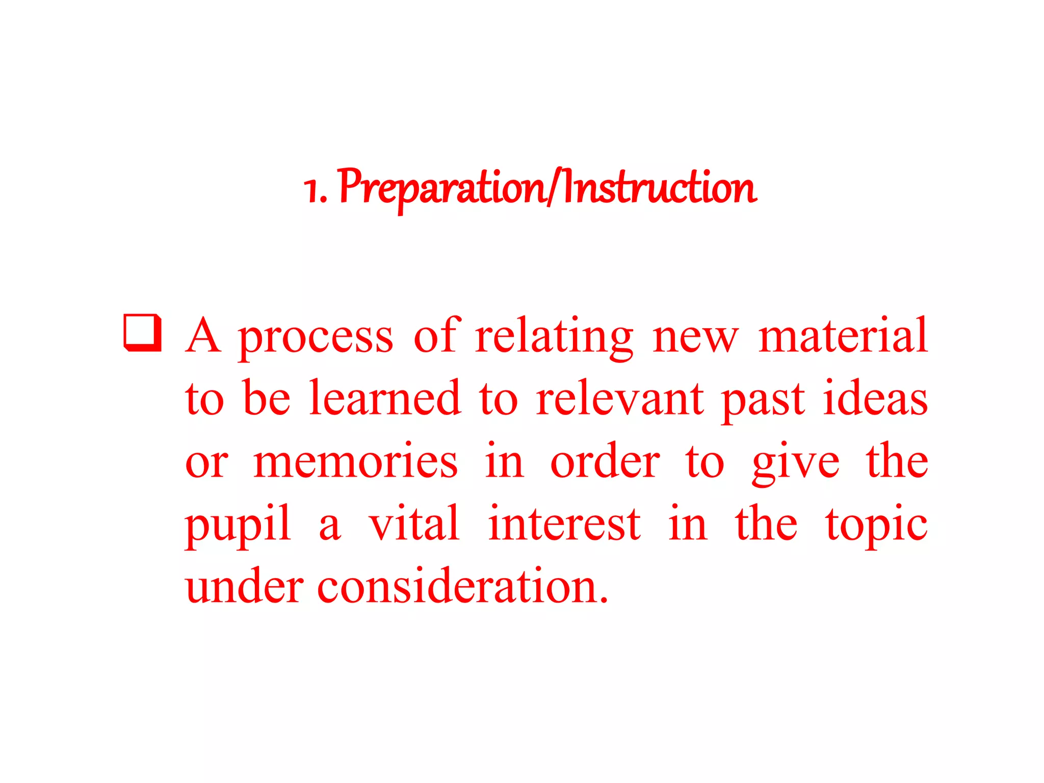 Steps to Make a Lesson Plan (Herbartian) | PPTX