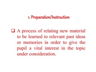 Steps to Make a Lesson Plan (Herbartian) | PPTX